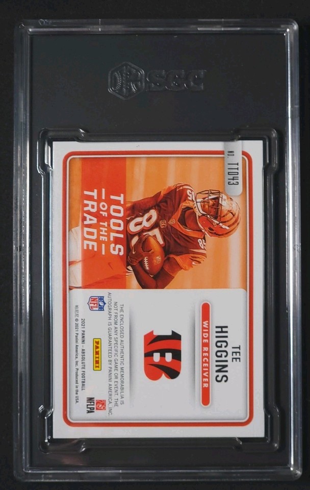 2021 Panini Absolute Tools of the Trade Tee Higgins Auto Prime Patch ...
