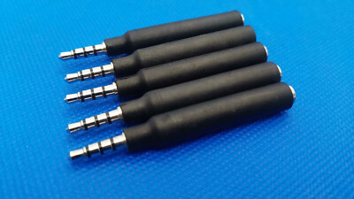 5pcs 3.5mm Male Stereo (TRS) to Female 4 Conductor (TRRS) CTIA or OMTP ...