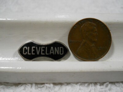 1919–26 Cleveland Chrome Black Enamel Collectable Logo Token Medallion ...