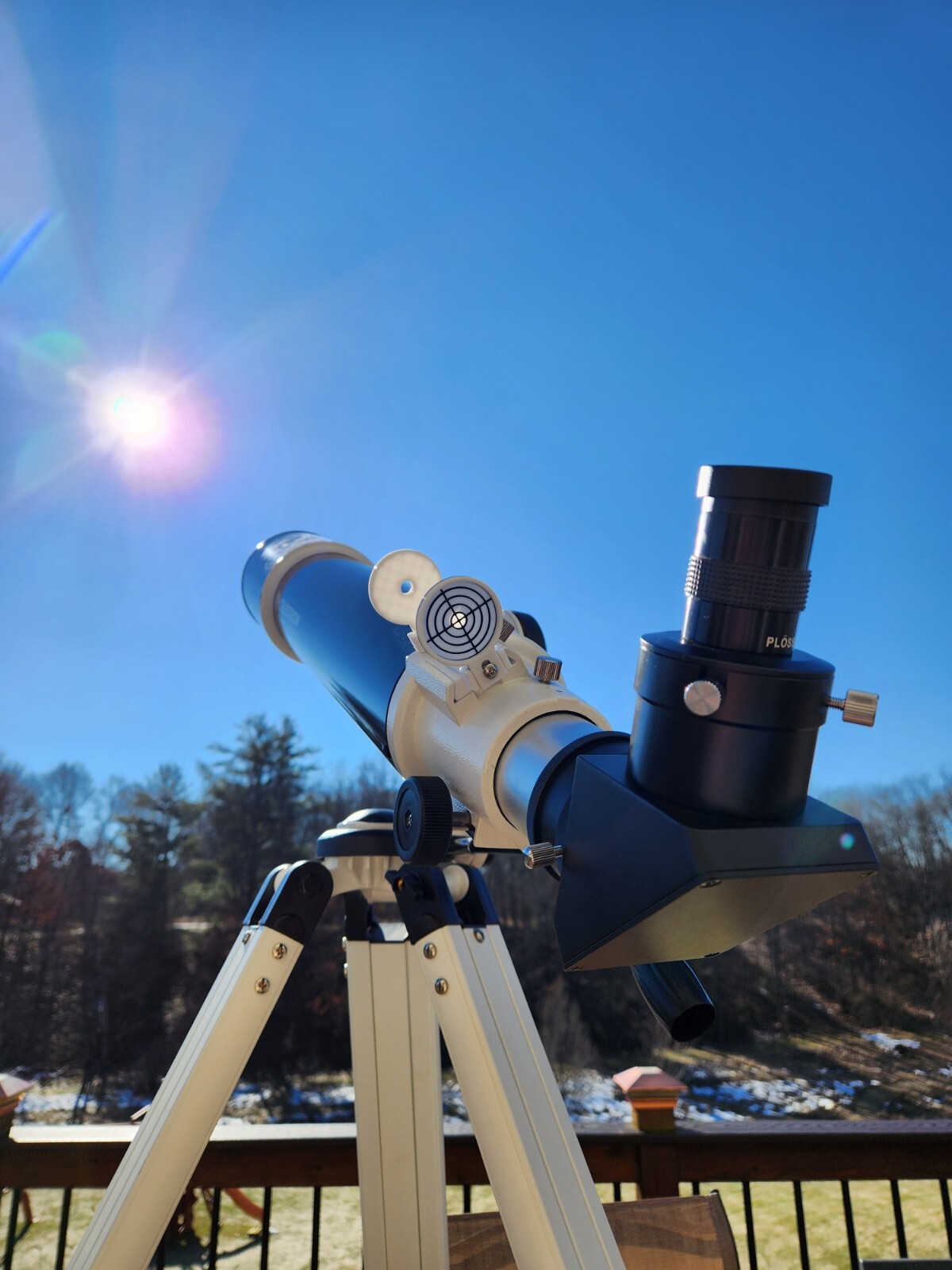 Solar Finder Scope for Telescopes (White) - Easiest to USE for Solar ...