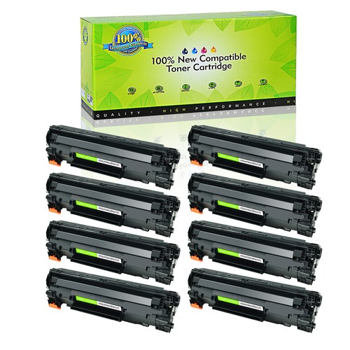 8 Pack CB435A 35A Toner Cartridge for HP LaserJet P1002 P1003 P1004 ...