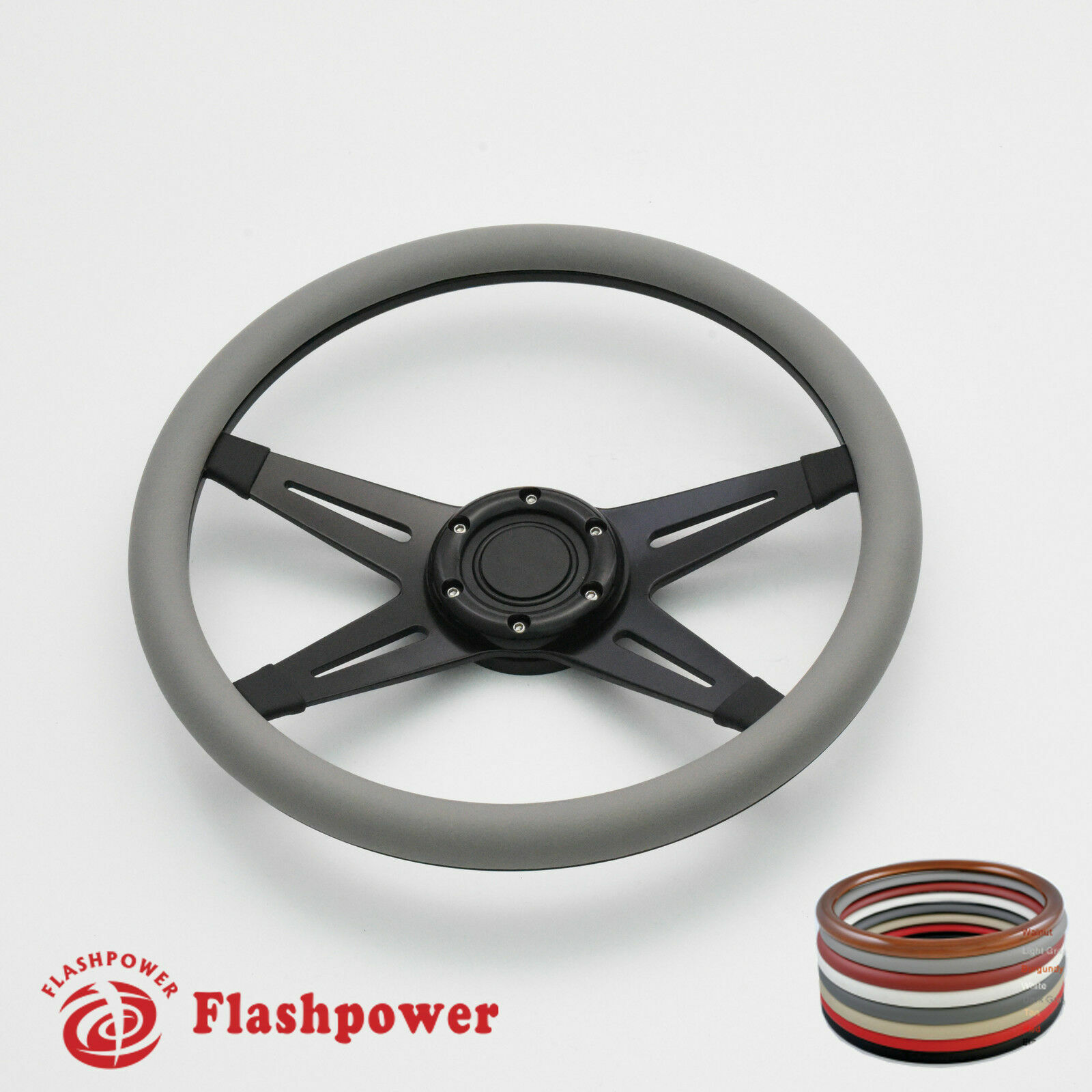 14'' Billet Steering Wheels Black Full Wrap Chevy Ididit Flaming River ...