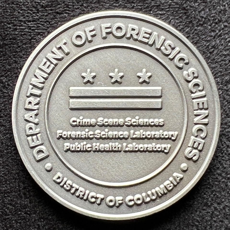 District of Columbia Department of Forensic Sciences DFS Challenge Coin | eBay