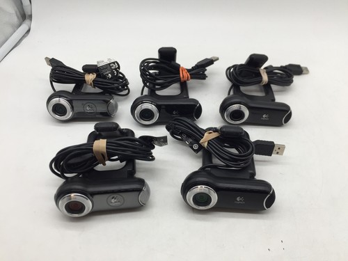 LOT OF 5 Logitech QuickCam Pro 9000 Webcam V-UBM46 USB Camera FREE S/H ...
