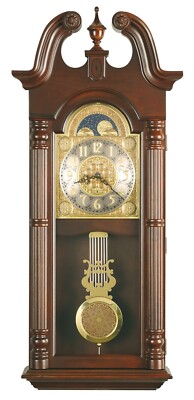 Howard Miller Maxwell Wall Clock 620226 Windsor Cherry Broadmour ...