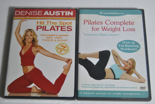 Denise Austin Pilates Yoga DVD Lot of 2 Hit The Spot Yoga Burn | eBay