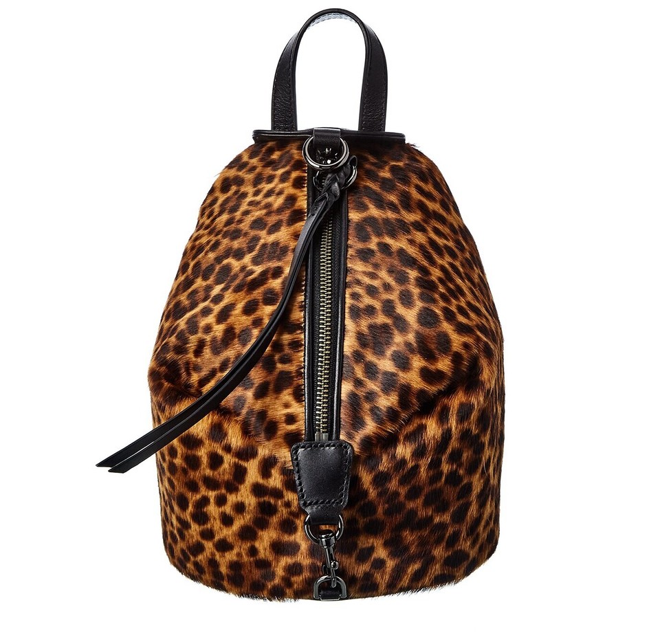 NWT Rebecca Minkoff Julian Mini Leather Backpack Black Grey Navy Pink ...