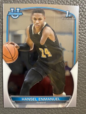 2022-23 BOWMAN U CHROME hansel emmanuel 1st base northwestern state ...