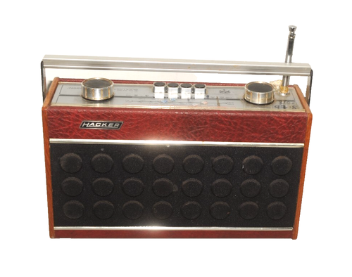 VINTAGE HACKER AVIEMORE FM/MW/LW PORTABLE RADIO BURGUNDY 1970'S | eBay UK