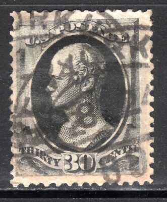 US Stamp Scott #190, 30c, Hamilton, Full Black, Used, SCV$90.00 | eBay