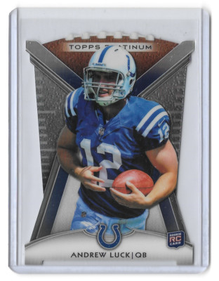 2012 Topps Platinum Andrew Luck Rookie Die Cut RC Colts #PDC-AL ...