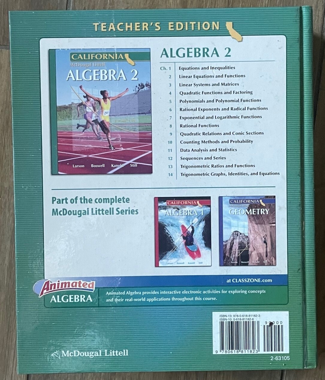 Algebra 2 by Ron Larson (2006, Hardcover) for sale online | eBay