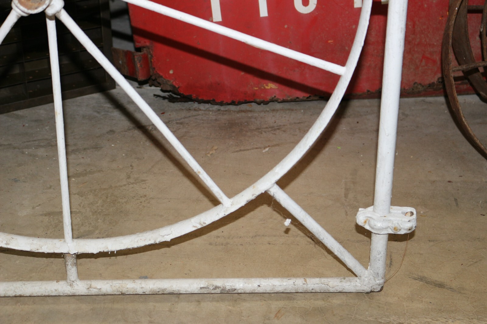 Antique Vintage 36" Wrought Iron Fence Garden Gate Wagon Wheel Farm | eBay