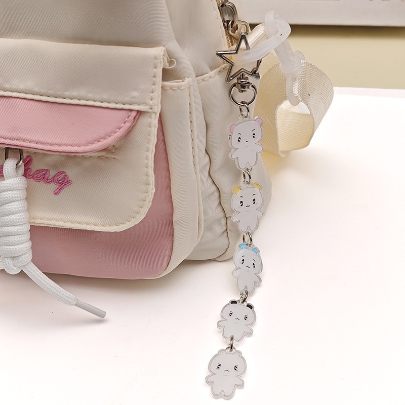 kpop idol PLAVE Acrylic Charm Keychain Cute Cartoon Long String Keyring ...