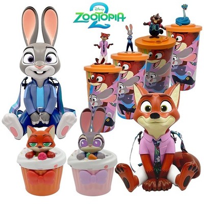Zootopia 2 Movie Cup Topper Gary Judith Nick Model Popcorn Bucket Theme ...