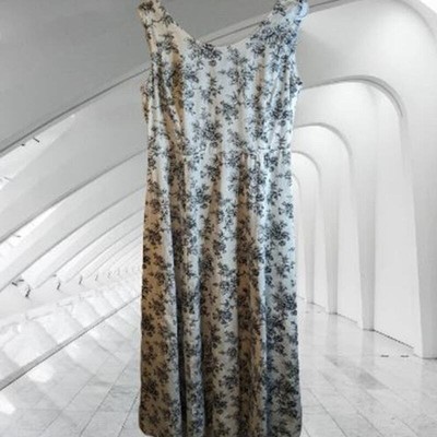 Chadwick's Real Comfort 12P sleeveless blue and tan 100 cotton spring ...