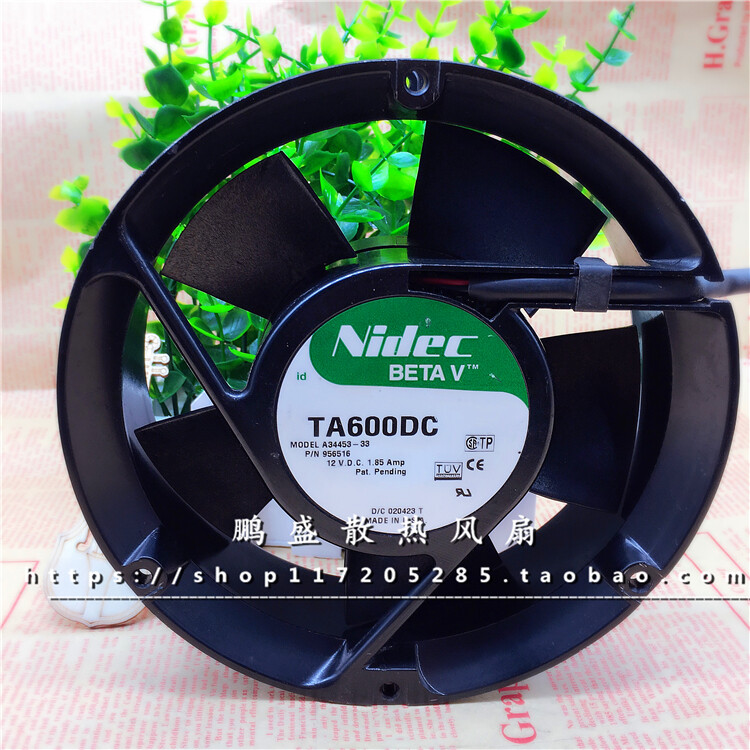 NIDEC TA600DC 17251 A34453-33 12V 1.85A 17CM Violence Large air volume ...