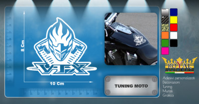 1X Sticker Logo Honda VTX 8X10 Vinyl Spaced Car Motorcycle | eBay