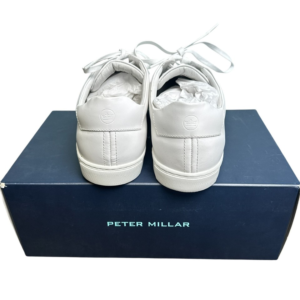 Peter Millar Vantage Lite Sneakers White Mens 10 Golf Casual Shoes New ...
