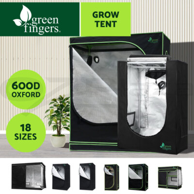 Green Fingers Grow Tent Kits Hydroponic 600D Oxford Indoor Room Mylar ...