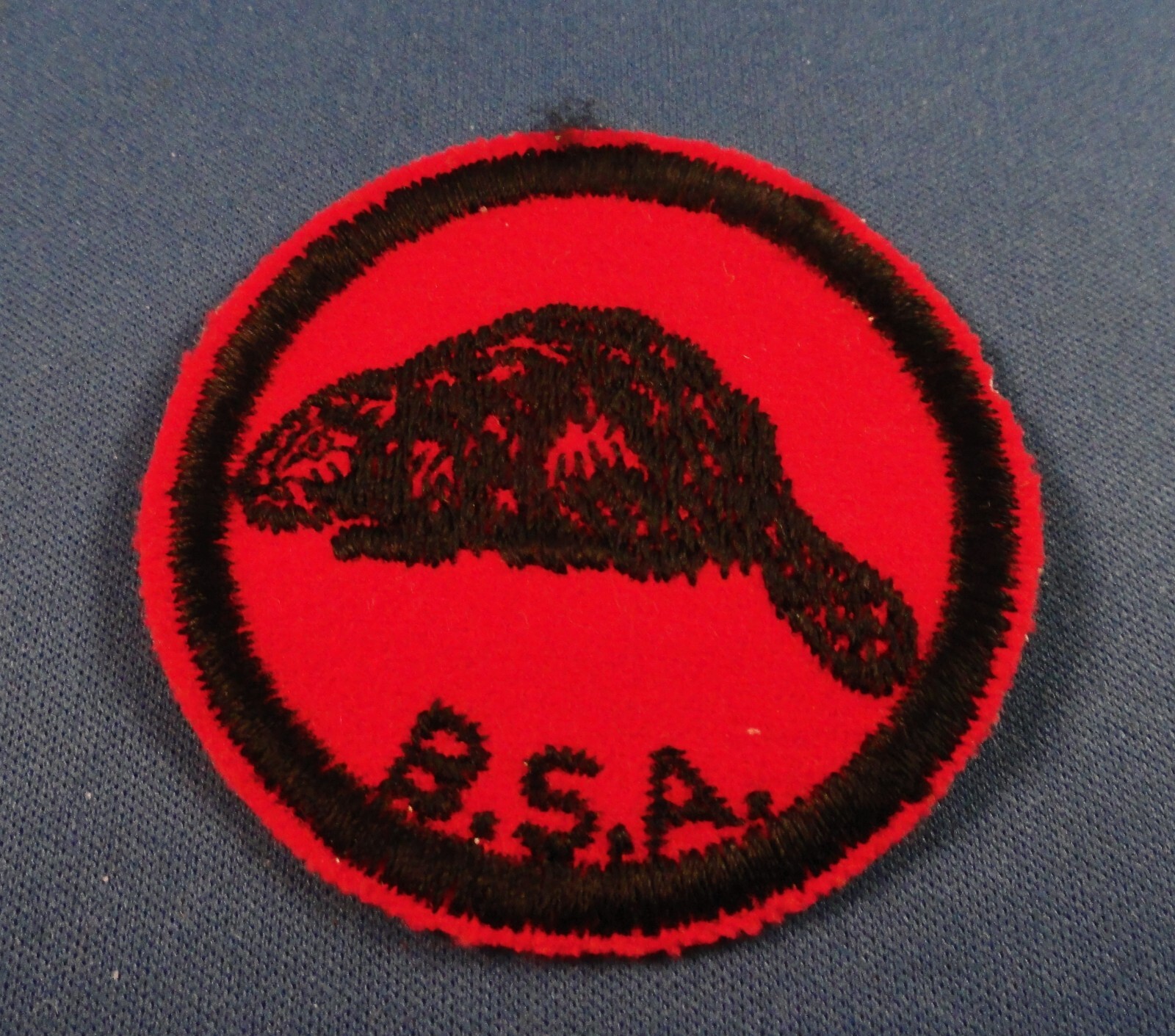 Vintage Red FELT Patrol Patch - BEAVER- 1940s Era - Black & White Thread | eBay