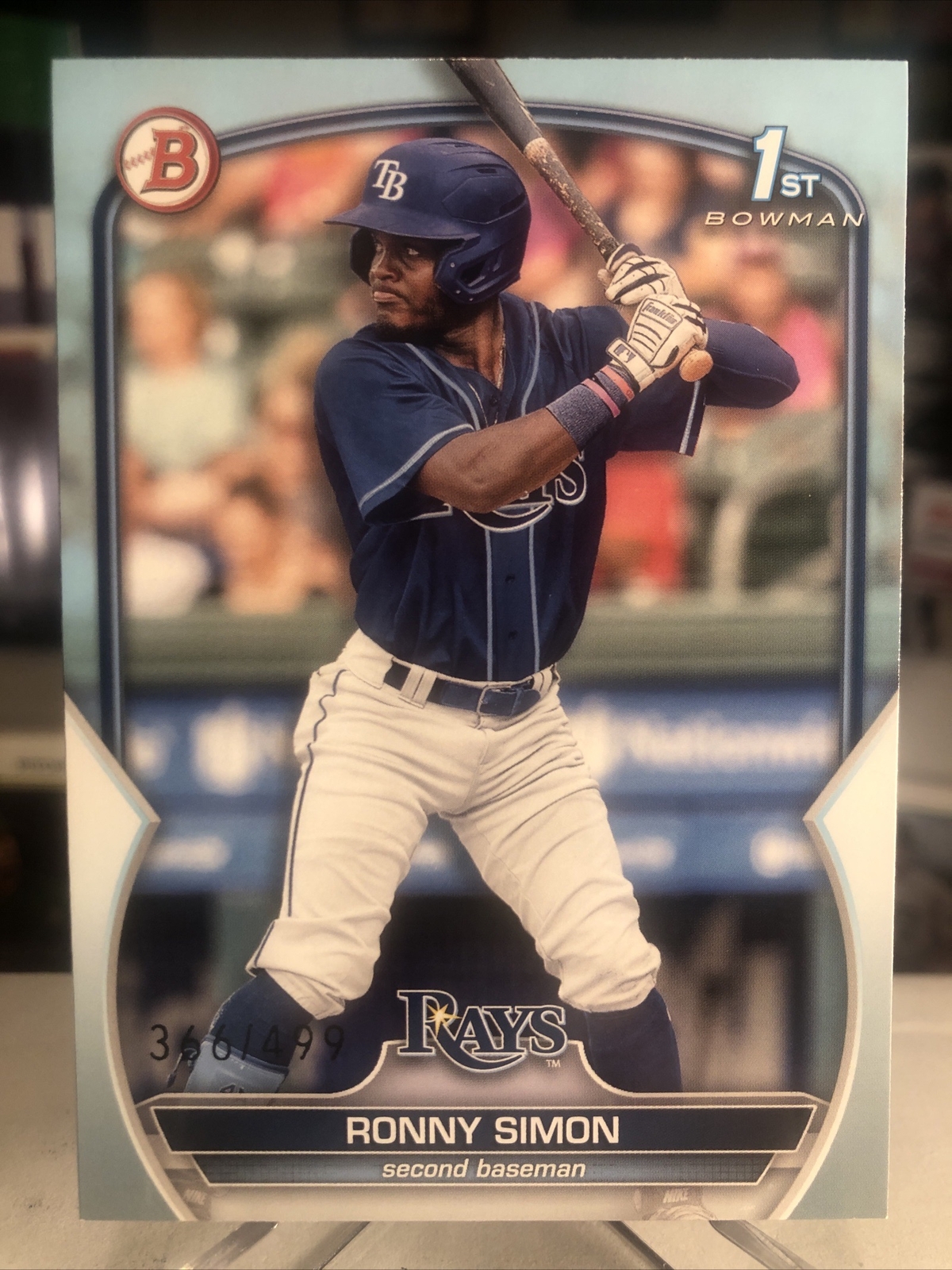 Ronny Simon 2023 Bowman Prospect Rookie RARE 1st Sky Blue RC SP /499 | eBay