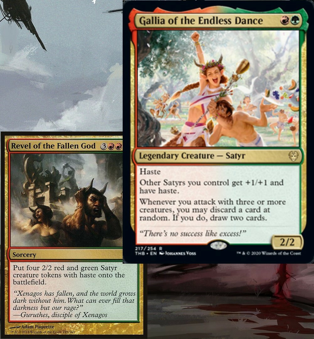 Gallia of the Endless Dance SATYR Commander Deck Gruul Magic MTG Ready ...