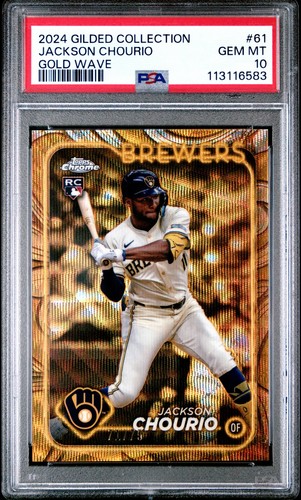 2024 TOPPS GILDED COLL GOLD WAVE #61 JACKSON CHOURIO 71/75 PSA 10 | eBay
