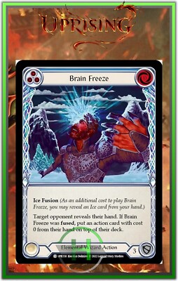 Brain Freeze Blue - FAB:Uprising - UPR118 - Carte Officielle Anglaise ...