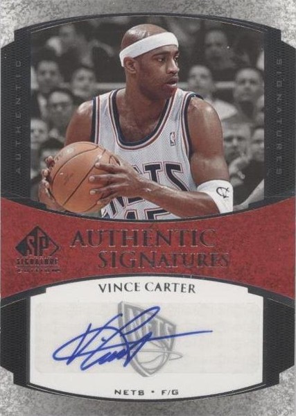 2005-06 SP Signature Edition - Authentic Signatures #AS-VC Vince Carter ...