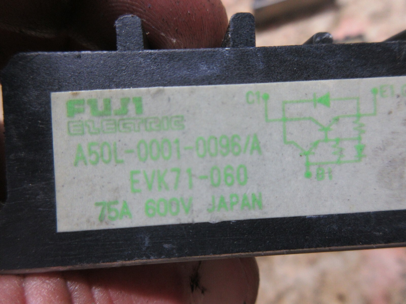 FUJI POWER BLOCK A50L-0001-0096/A EVK71-080 75A MODULE LOT OF 3 PIECES ...