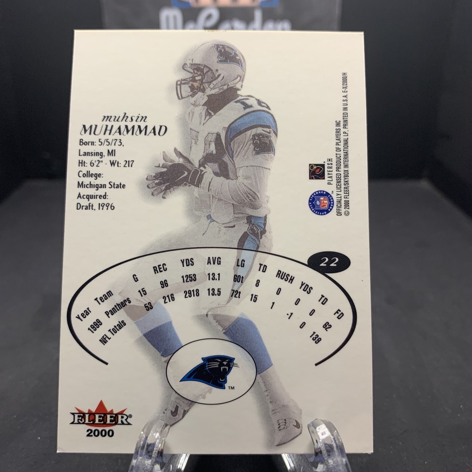 2000 EX Muhsin Muhammad #22 Carolina Panthers | eBay