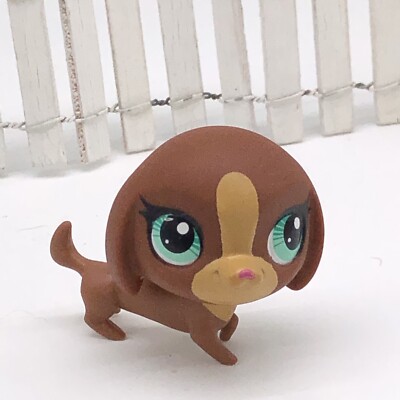 Littlest Pet Shop LPS 3297 Dachshund Dog Puppy Blue Sticker Eyes | eBay