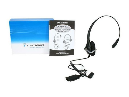 Plantronics H251 SupraPlus Mono Voice Tube Desk Phone QD Headset 64336 ...
