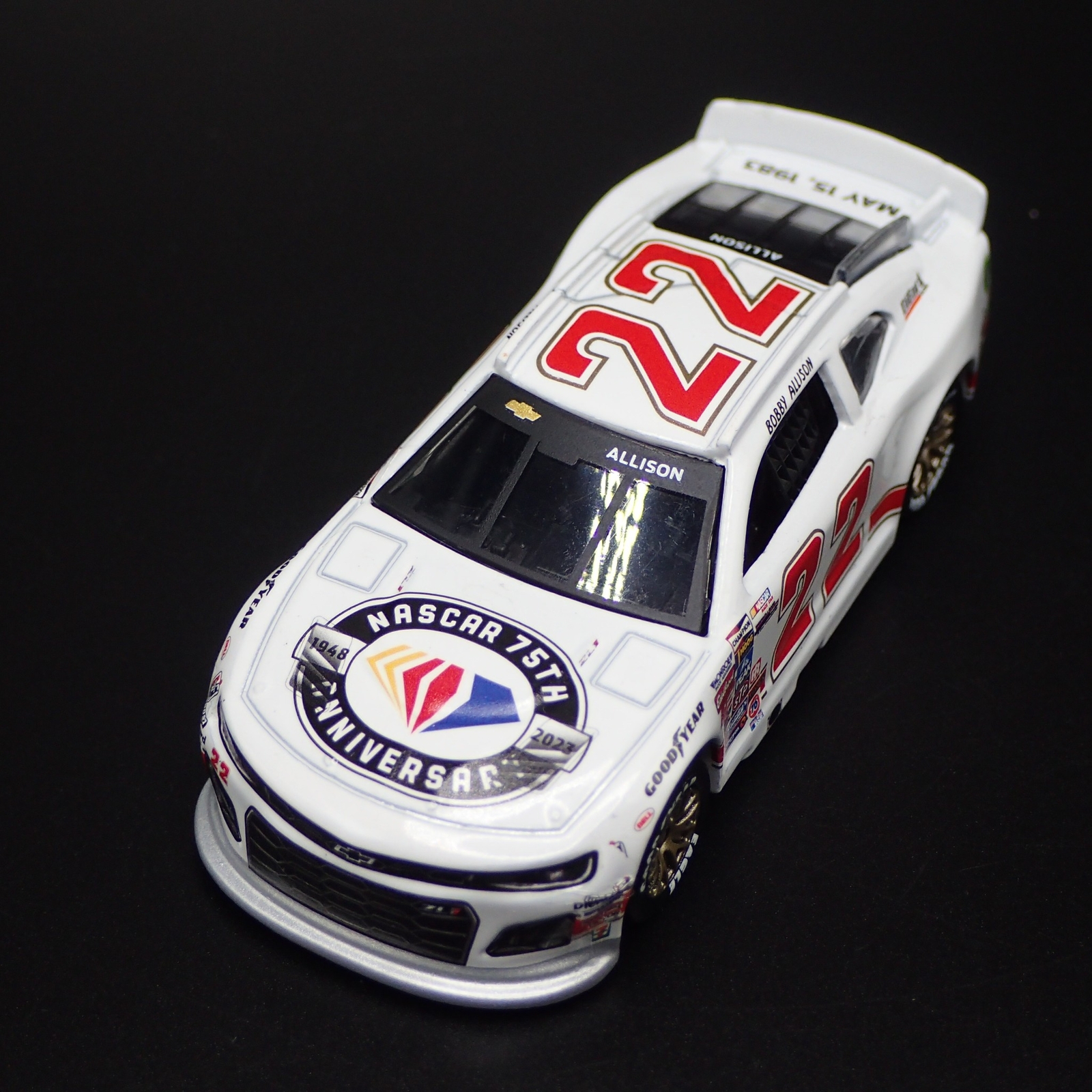 2023 CHEVY CAMARO ZL1 #22 BOBBY ALLISON 75TH ANV NASCAR 1:64 SCALE ...