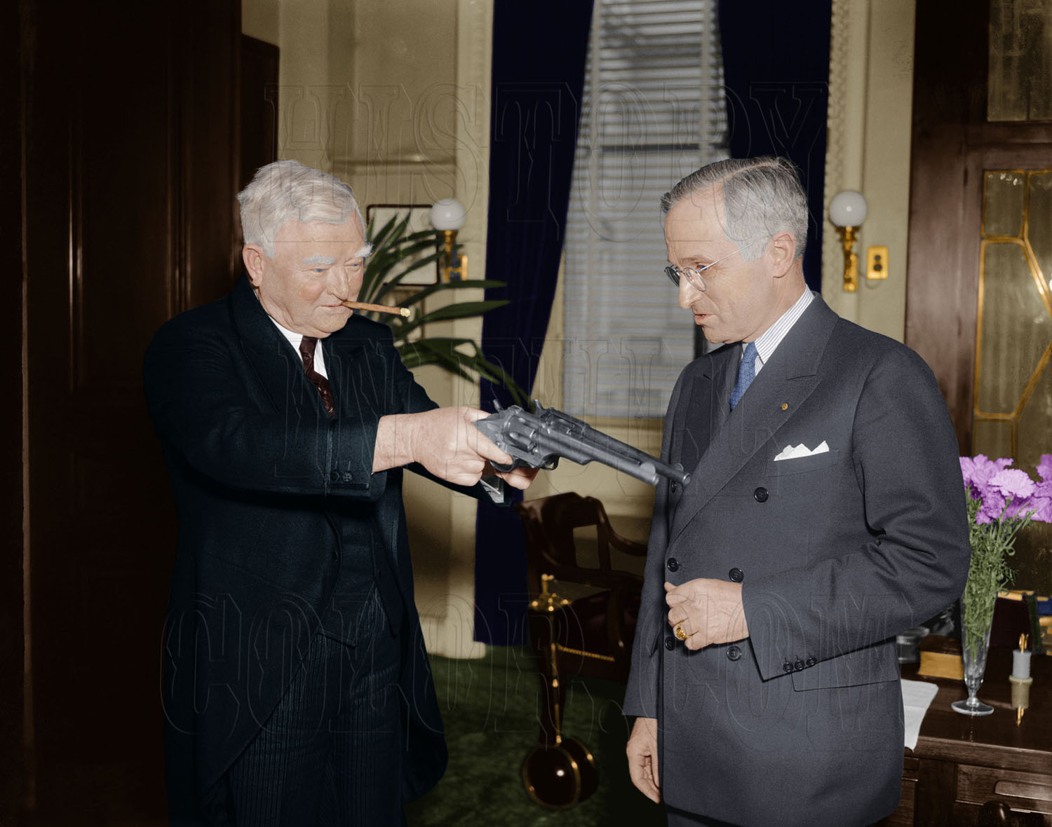President Senator Harry Truman John Cactus Jack Garner Jesse James Colt ...