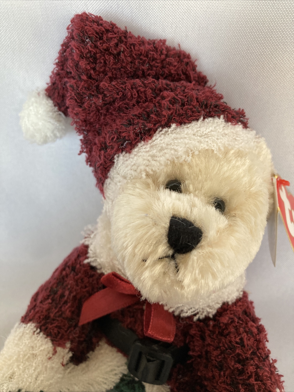 Santabear Ty Beanies Attic Treasure Santa Claus Christmas 9.5in Bear 3 ...