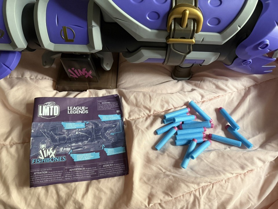 Riot Games League of Legends Arcane Nerf Jinx Fishbones Blaster | eBay