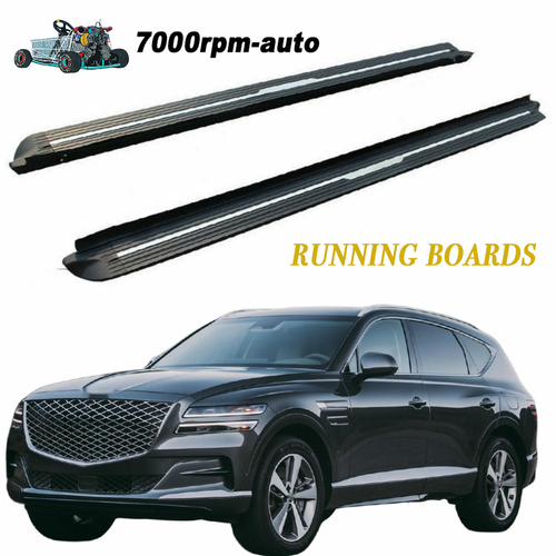 2PCS Running Boards Fits For Genesis GV80 JX1 2021-2024 Side Step Nerf ...