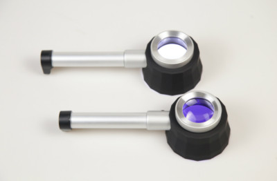 10x LED&UV Light Handheld Detection Magnifier with Scale Measuring ...