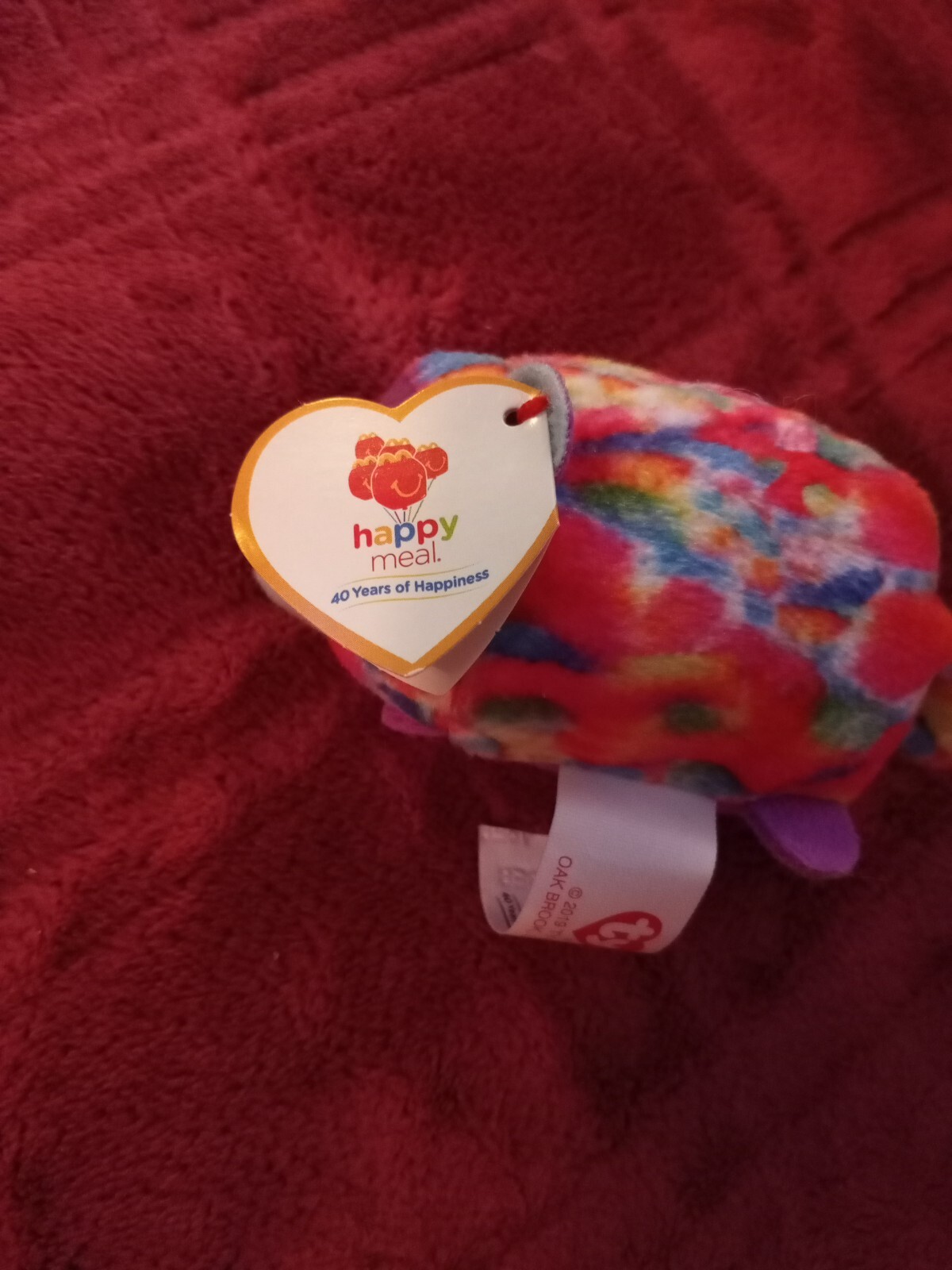 McDONALDS TY TEENY TYs BEANIE BOOS 4”Rugger Raccoon Plush Doll Happy ...