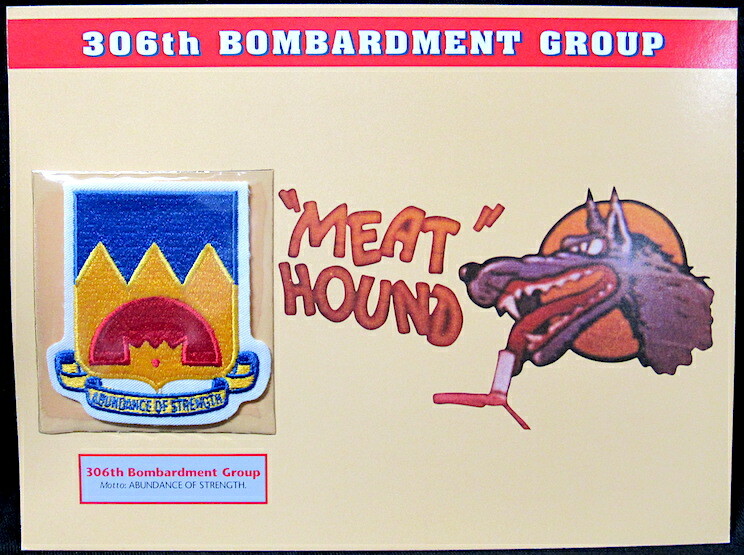 306th BOMBARDMENT GROUP Willabee & Ward WWII AIR WAR PATCH Abundance of ...