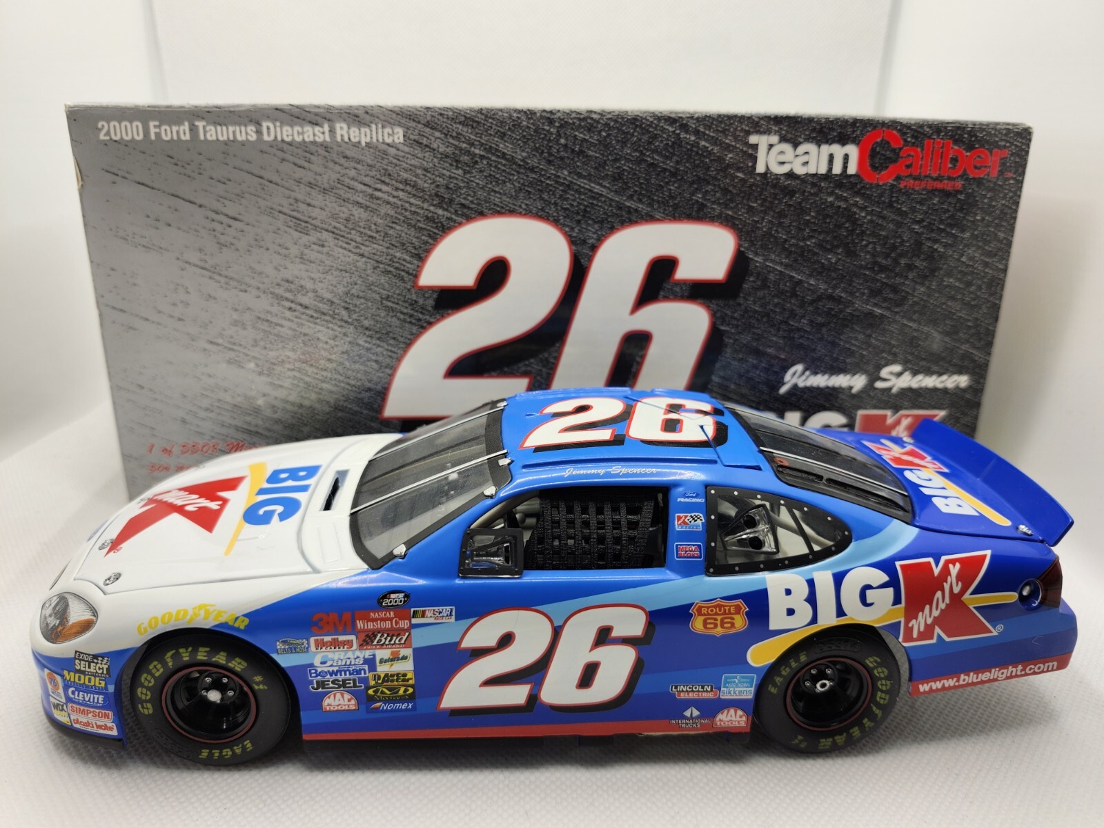 2000 Jimmy Spencer #26 Big Super K Mart Ford Taurus 1/24 Team Caliber ...