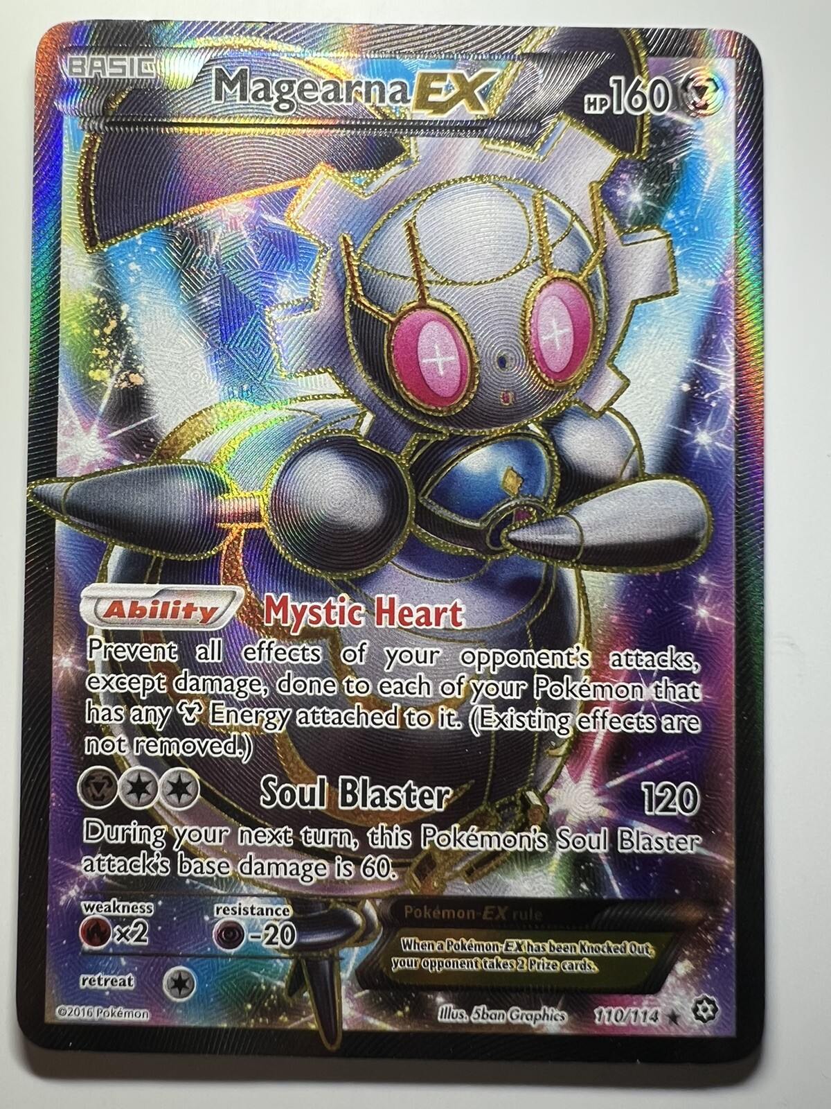 Pokémon TCG Magearna-EX Steam Siege 110/114 Holo Full Art for sale ...