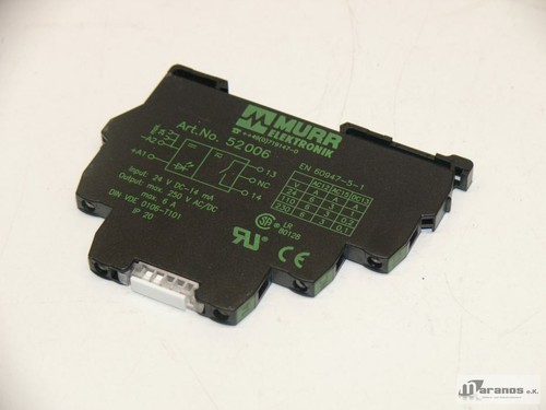 Murr Elektronic 52006 Miro Input: 24V DC-14 / 6A Output: 250V Relais ...