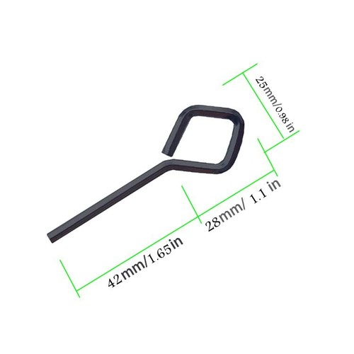 7/32 Standard Hex Dogging Key With Full Loop Allen Wrench Door Key For ...