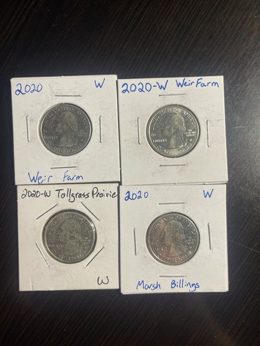WEST POINT QUARTERS LOT OF 4 2020 W CIRCULATED COINS | eBay