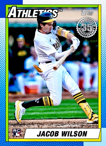 Jacob Wilson RARE ROOKIE RC TOPPS INVESTMENT CARD SSP OAKLAND A’S MVP ...