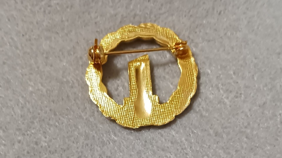 Vintage Masonic Widow's Brooch Pin Laurel Wreath/Broken Column Master ...