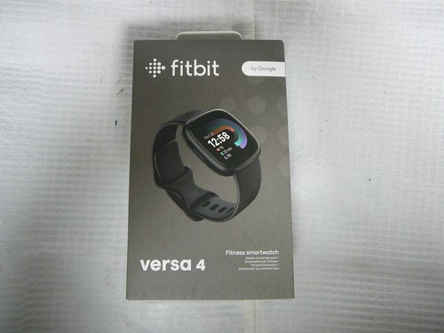 Fitbit Versa 4 Fitness Smartwatch, Graphite w/Black Bands, New in box ...